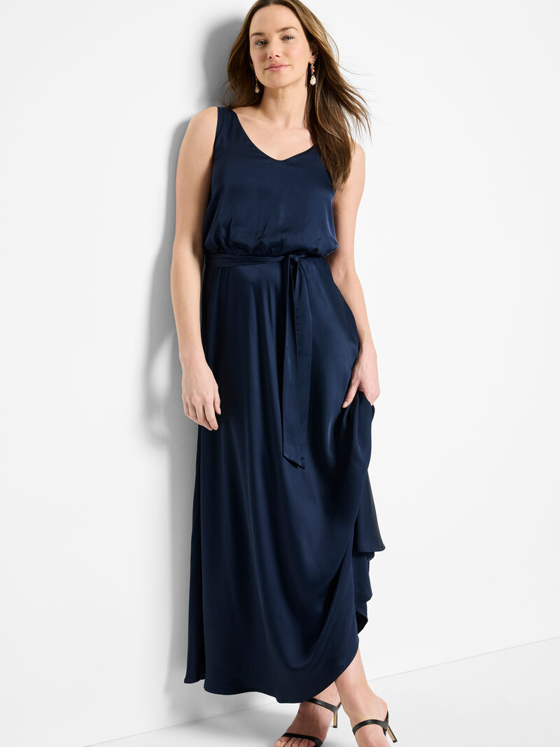 Bianca Dress - Dark Indigo – Morneault's Stackpole Moore Tryon